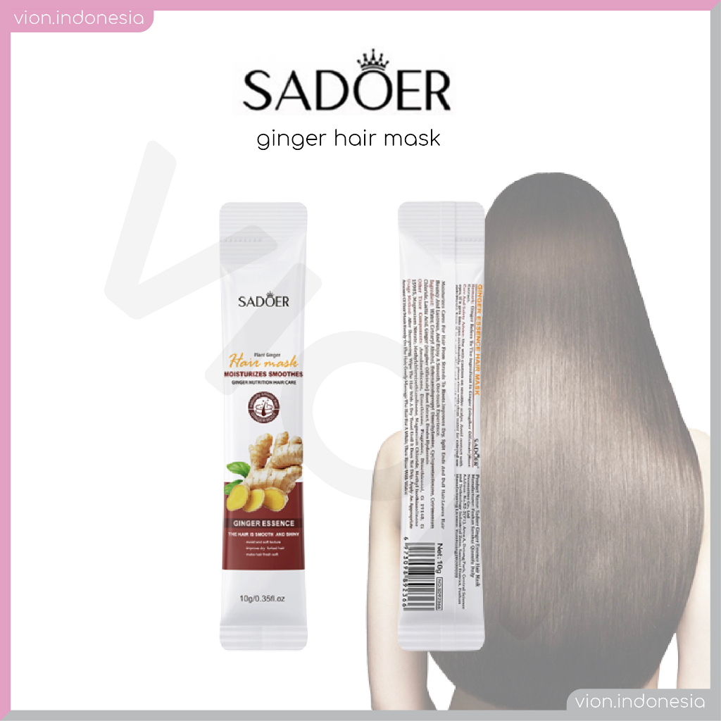 Jual SADOER Ginger Hair Mask Shampoo Jahe Rambut Memperbaiki Rambut Rontok SR013 | Shopee Indonesia
