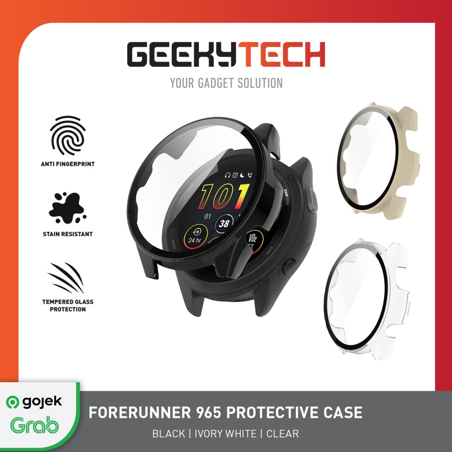 Jual Garmin Forerunner 965 Bumper Case / Protectice Case + Glass ...