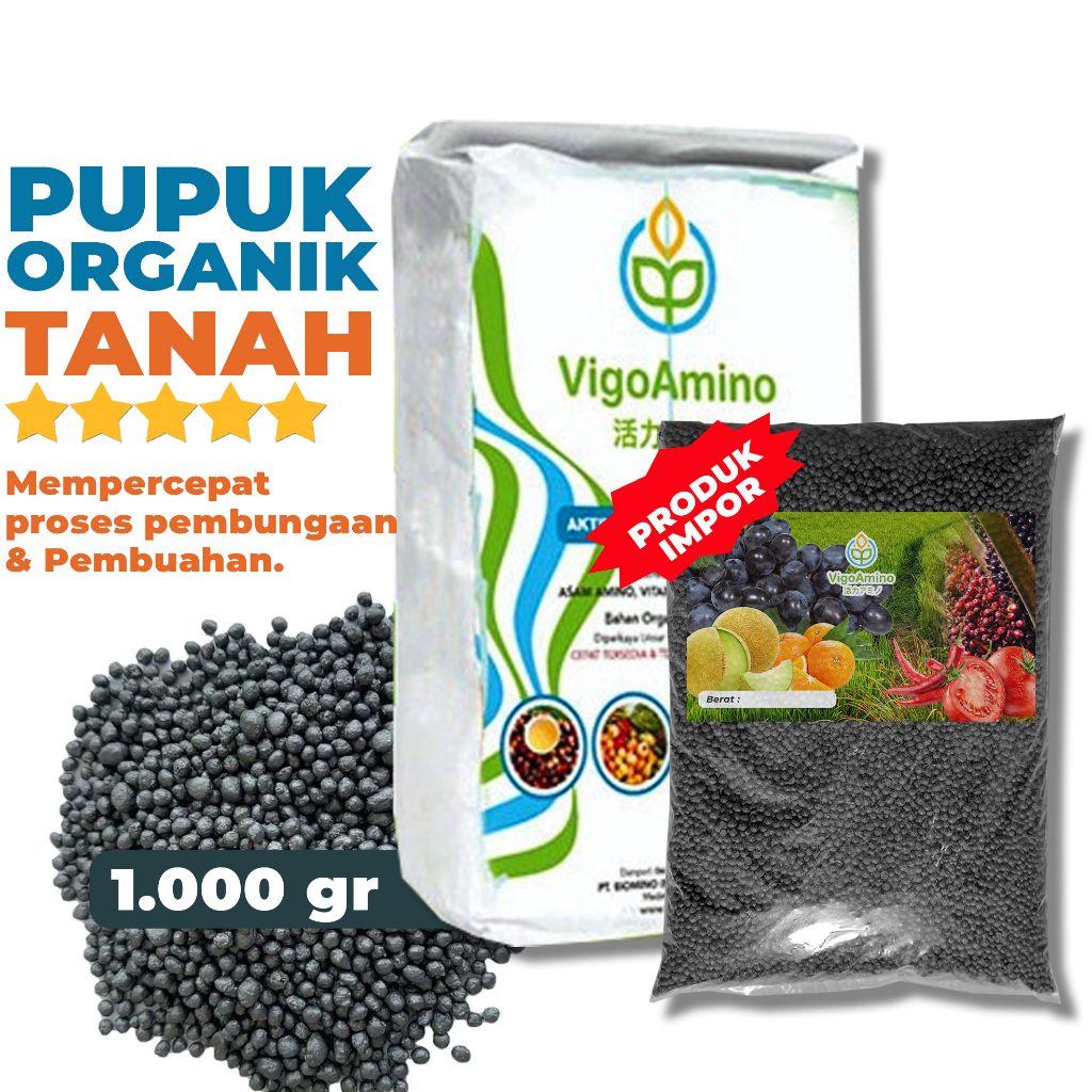 Jual Pupuk Vigo Amino Asam Humat 1Kg Vitamin Pembungaan & Pembuahan PG SBY | Shopee Indonesia