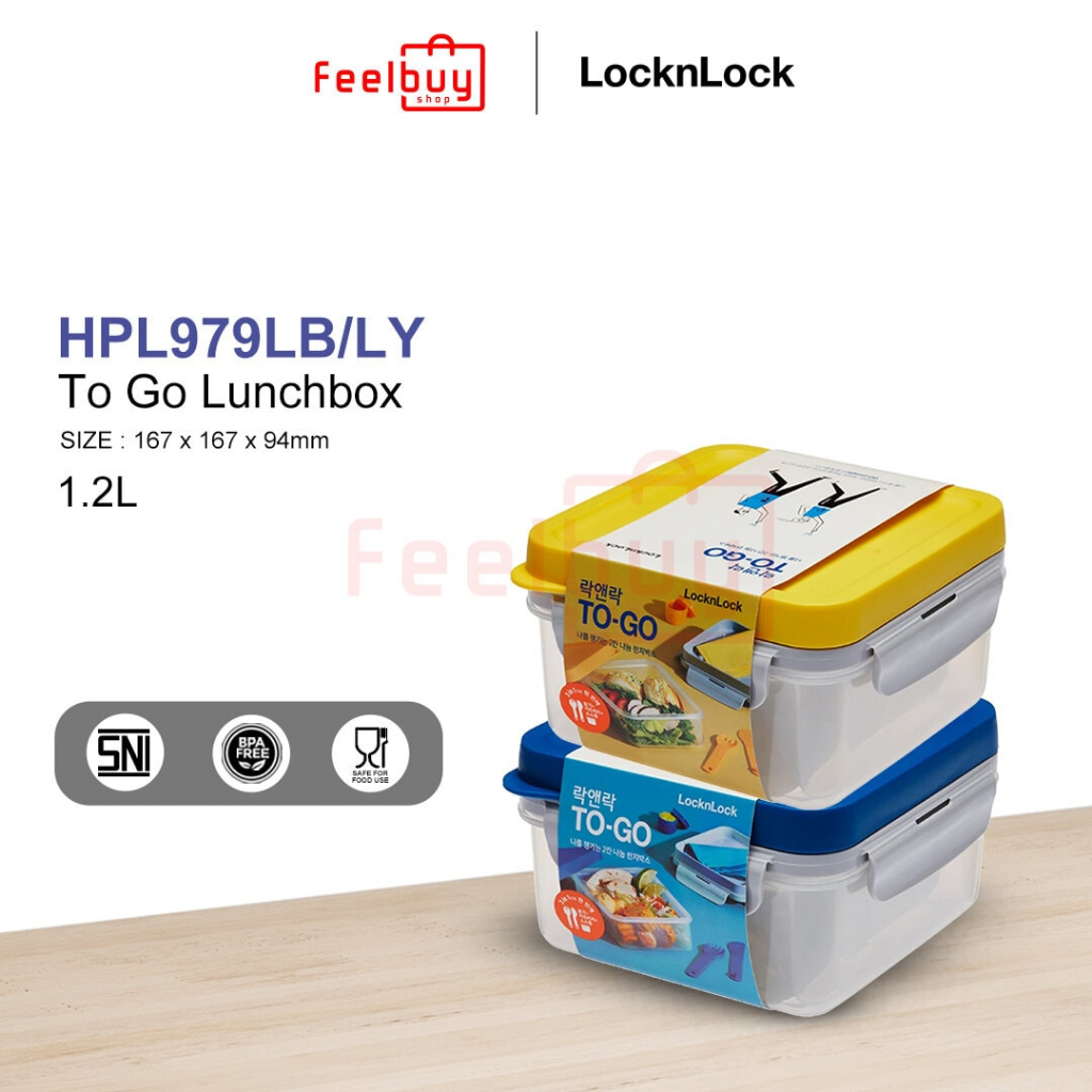 Jual LocknLock To Go Lunchbox 1.2L HPL979LB/LY | Shopee Indonesia