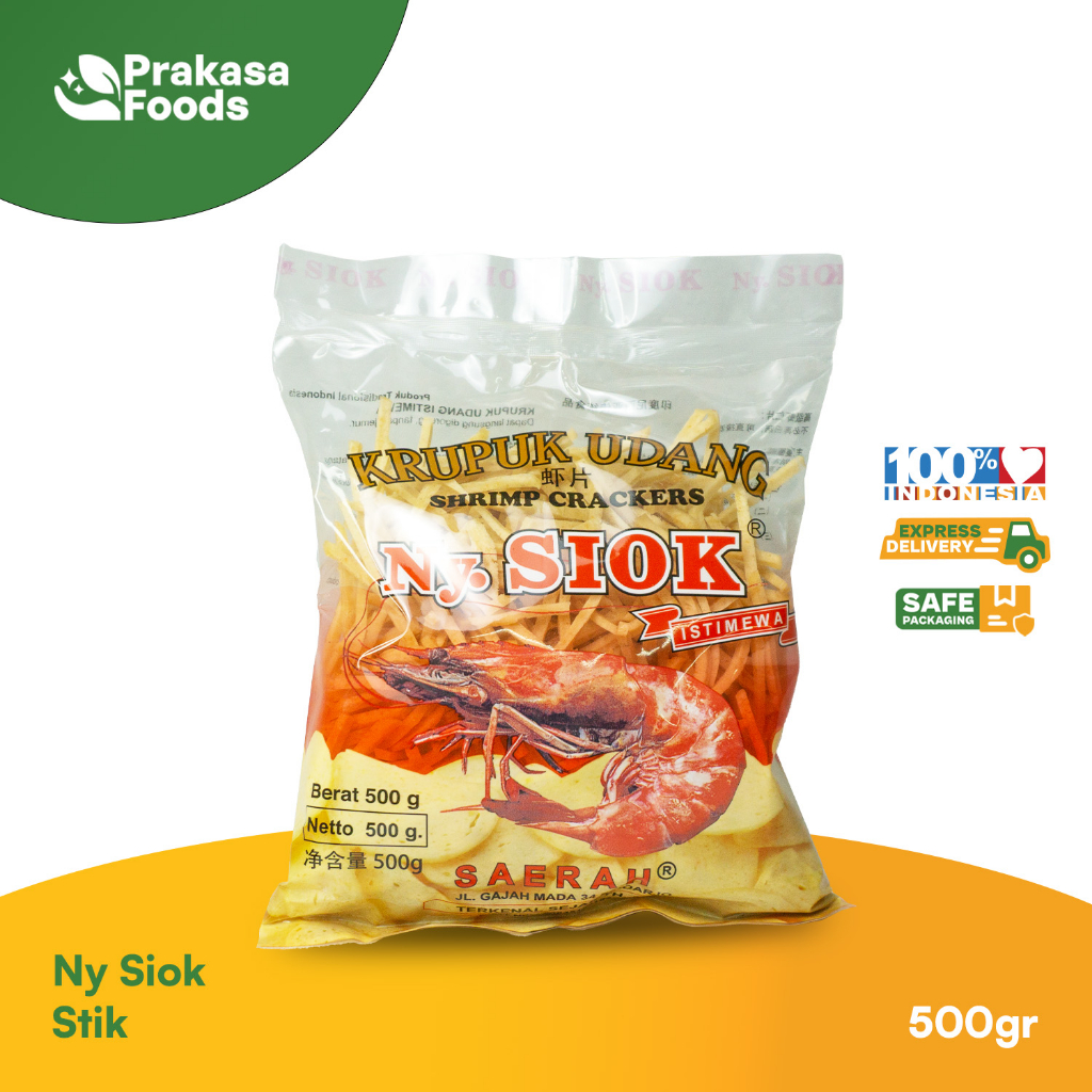 Jual Ny Siok Kerupuk Udang Stik Mentah 500gr | Shopee Indonesia