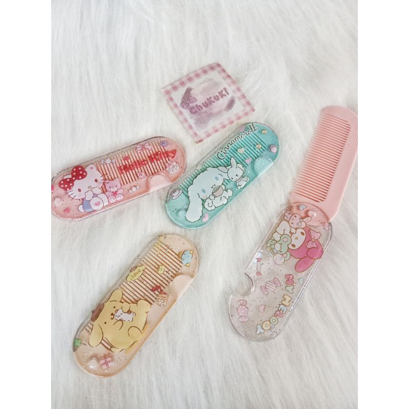 Jual Sisir lipat lucu Karakter Sanrio Cinnamoroll kuromi Melody Hello ...