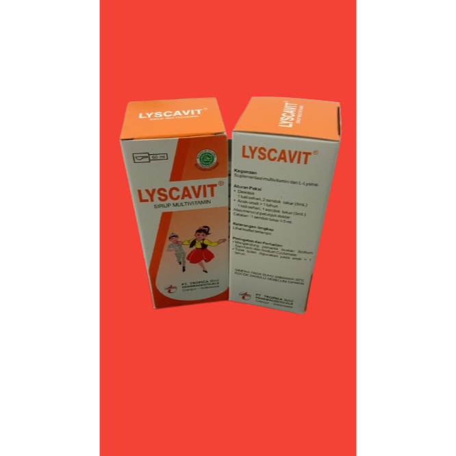 Jual LYSCAVIT SIRUP 60ML MULTIVITAMIN | Shopee Indonesia
