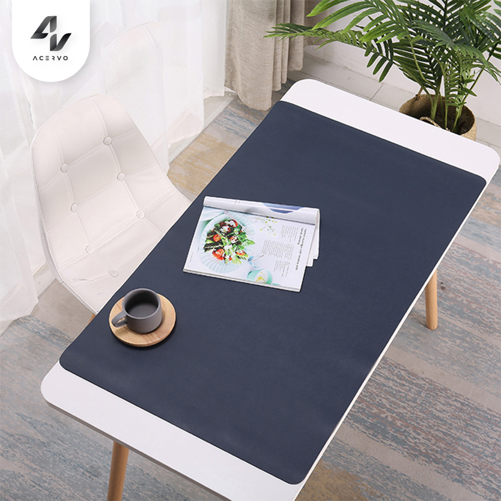 Jual Leather Desk Mat Pastel Keyboard Mouse Pad Two Tone Huge Size Alas ...