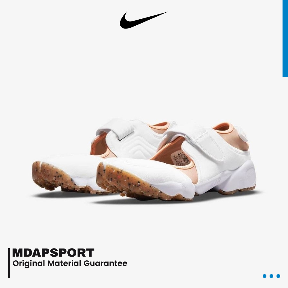 Jual Sepatu Sandal Sneakers Nike air rift white brown | Shopee Indonesia