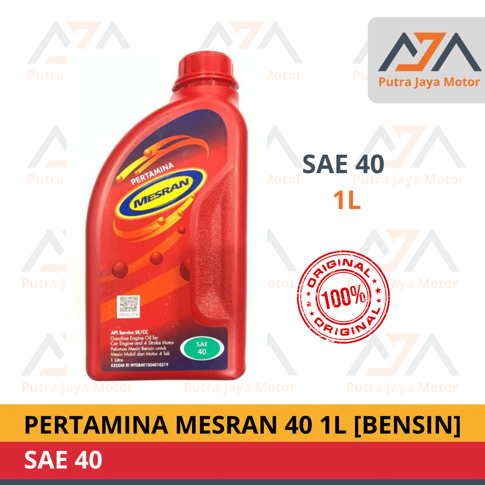Jual Mesran Sae 40 Bensin 1000ml Pertamina Oil 1L | Shopee Indonesia