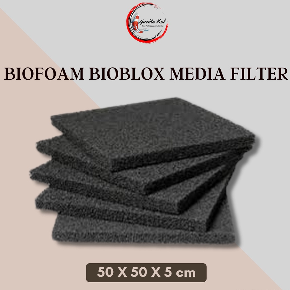 Jual 50x50x5cm Biofil Biofoam Bioblox Media Filter Biologi Kolam ...