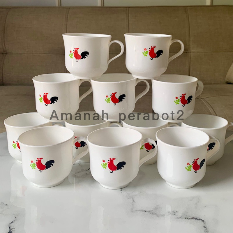 Jual GELAS CANGKIR MUG PLASTIK AYAM JAGO / GELAS KOPI PLASTUK | Shopee ...