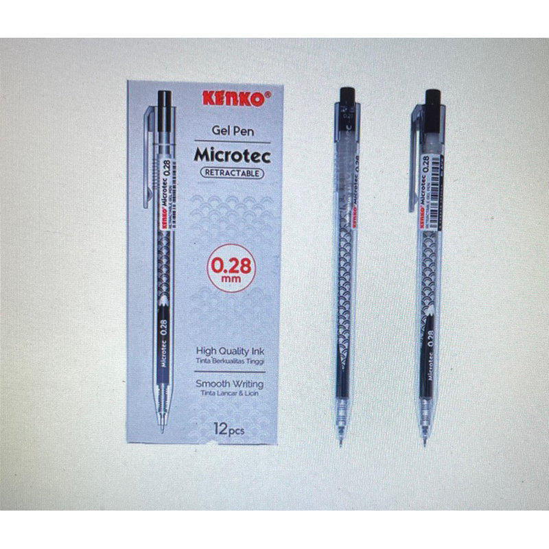 Jual Pulpen Pena Tinta Hitam Needle Tip Microtec 0.28m (12PCS) | Shopee ...