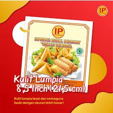 Jual Kulit Lumpia Indo Pertama Spring Roll Pastry UK 19cm x 19cm ISI 50 ...