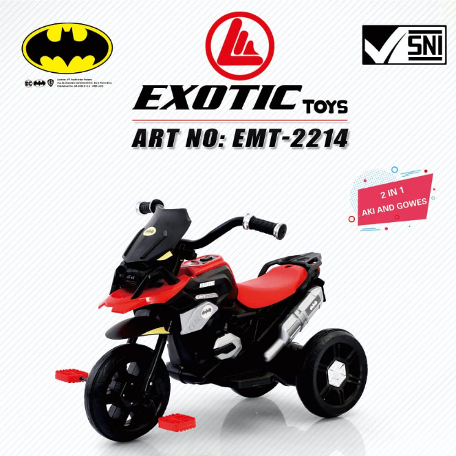 Jual Motor Aki dan Gowes (2 Fungsi) Merk Exotic EMT 2214 Dan EMT 2234 ...