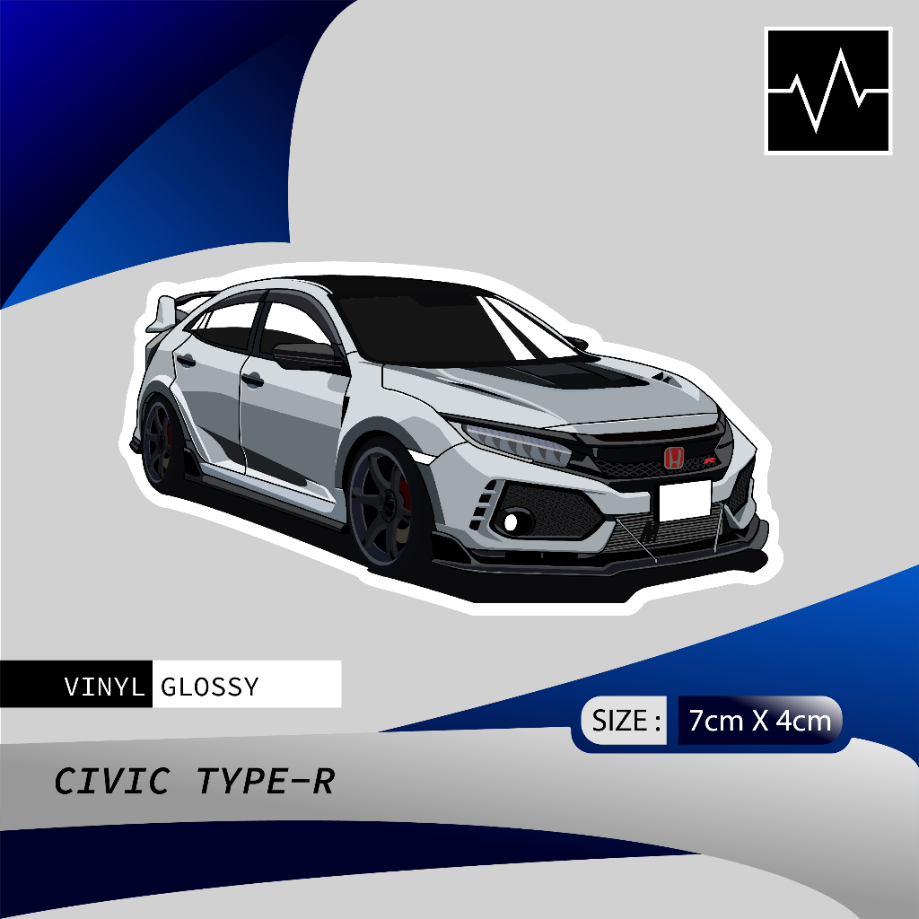 Jual Stiker/Sticker Mobil JDM HONDA CIVIC TYPE-R Vinyl Glossy | Shopee ...