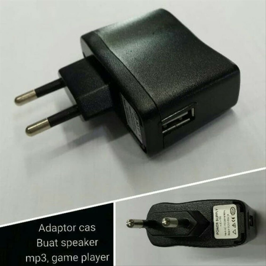 Jual KEPALA / Batok / ADAPTOR Charger USB DC 5V 1000mA - AC Power ...