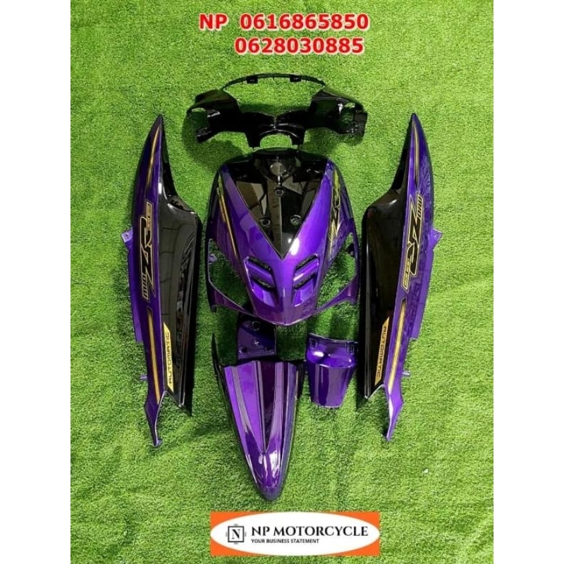 Jual Custom Body Halus Motor Mio Lama // Mio Smile Warna Ungu Hitam ...