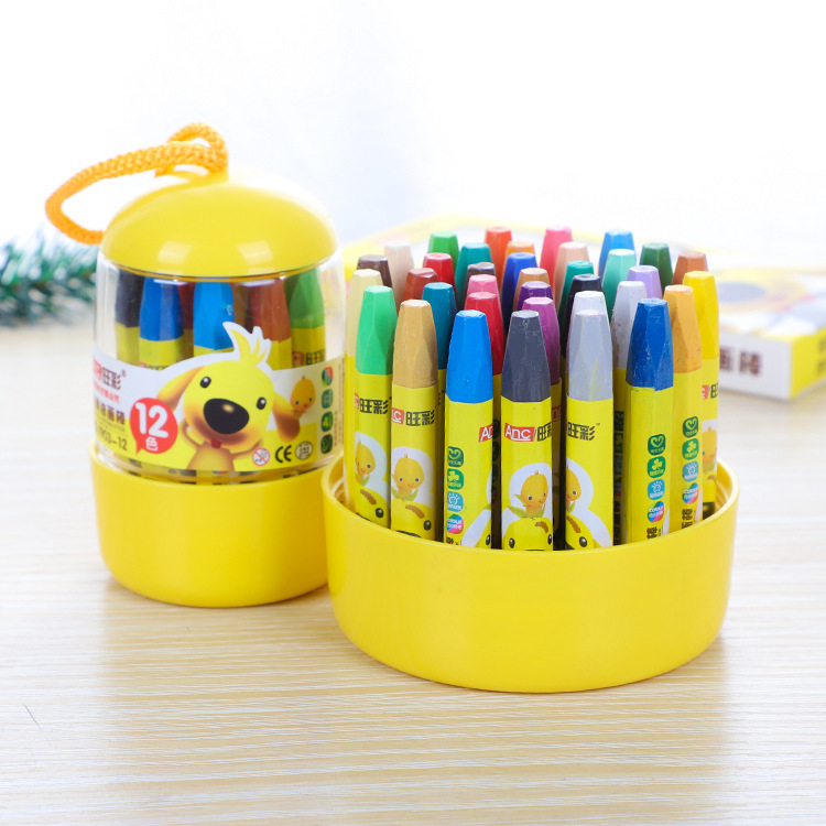 Jual (ctshop1) CRAYON ANAK ISI 12 / 24 /36 WARNA / CRAYON DESAIN BARREL ...