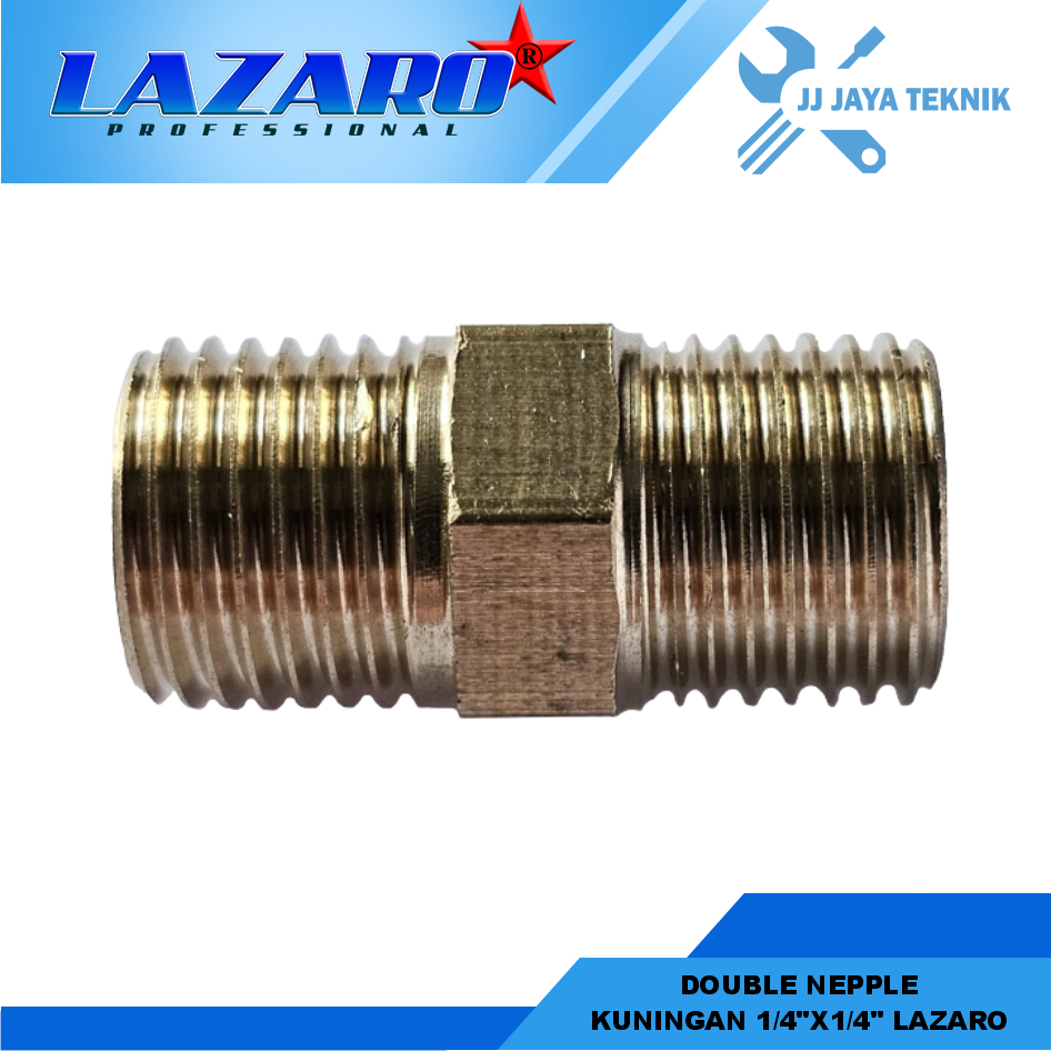 Jual Sparepart Kompresor Double Nepple Kuningan 1/4"x1/4" Lazaro ...