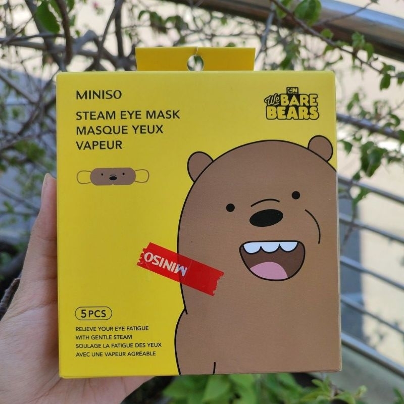 Jual MINISO WE BARE BEARS STEAM EYE MASK MASKER UNTUK MERELAKSASI MATA ...