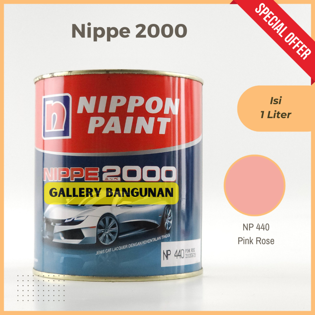 Jual Nippe 2000 Np 440 Pink Rose Cat Kayu Besi NC Nippon Paint Kemasan ...