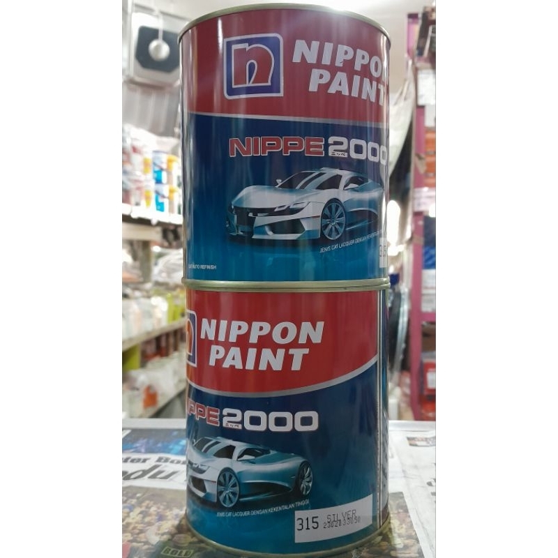 Jual CAT DUCO NIPPON PAINT NIPPE 2000.SILVER 315 1KG | Shopee Indonesia