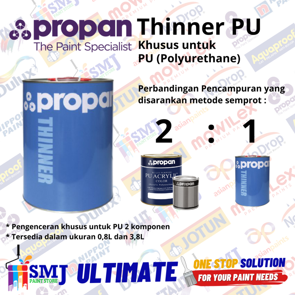 Jual Thinner Cat PU / Polyurethane PROPAN 1L (0,9L) | Shopee Indonesia