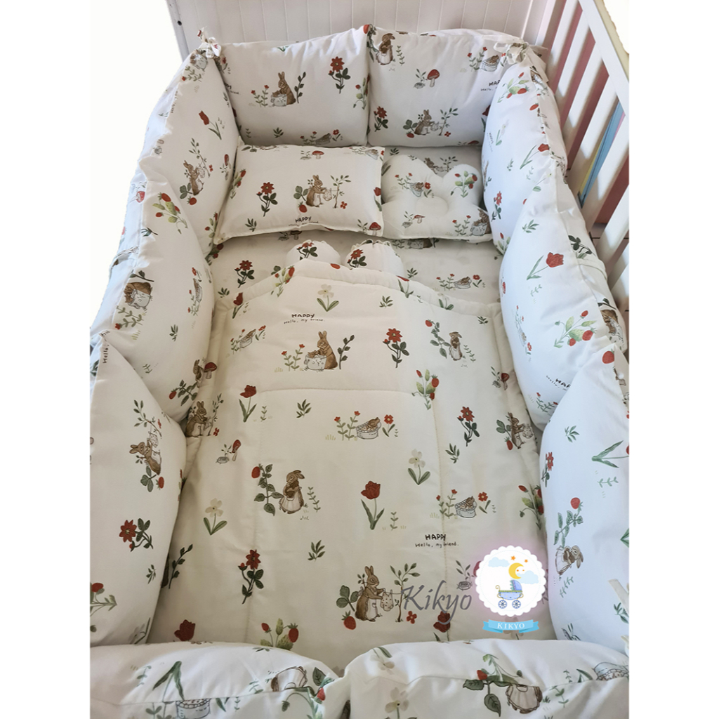 Jual READY STOCK Bumper set katun jepang / bumper box bayi komplit ...