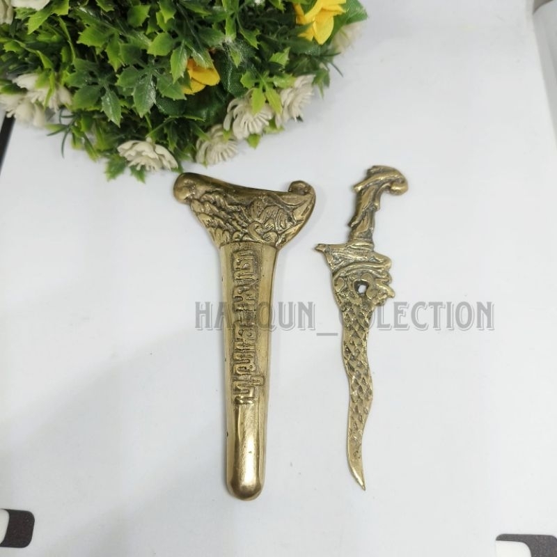 Jual Koleksi Kris Mini Kuningan Super Halus | Shopee Indonesia