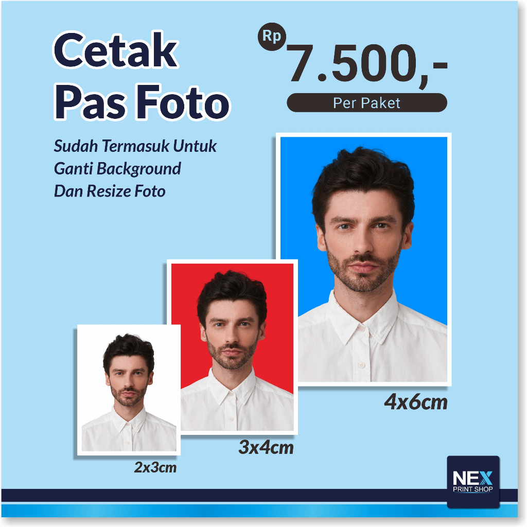 Jual Cetak Pas Foto / Photo 2x3, 3x4, & 4x6 cm | Shopee Indonesia