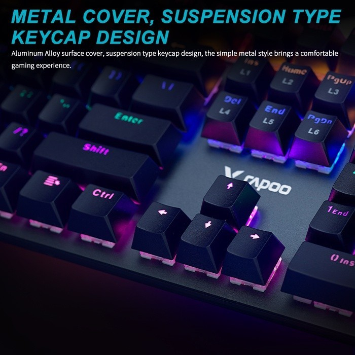 Jual Rapoo V500 Pro Mechanical Keyboard Gaming RGB V 500 | Shopee Indonesia