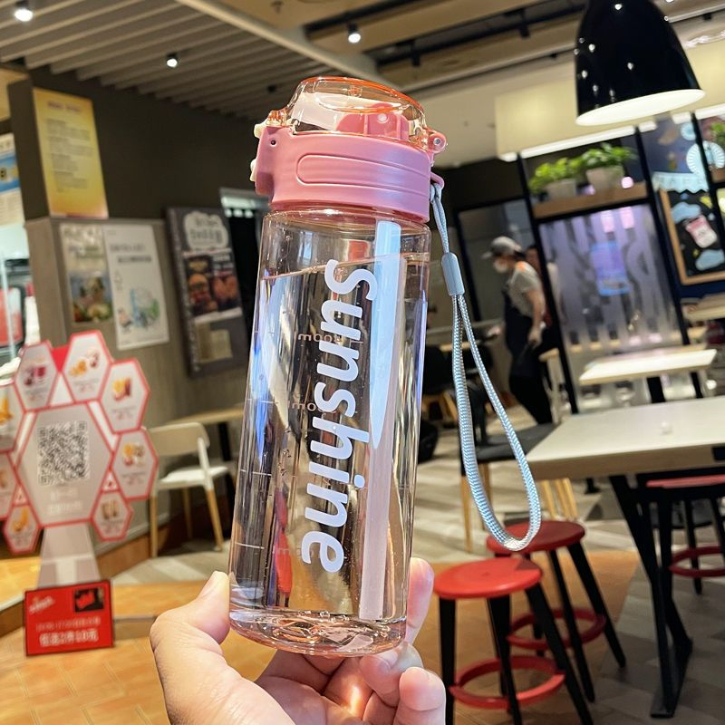 Jual Botol Minum Tali Traveling Transparant 550ml & 850ml Aesthetic Tempat Minum Sport | Shopee ...