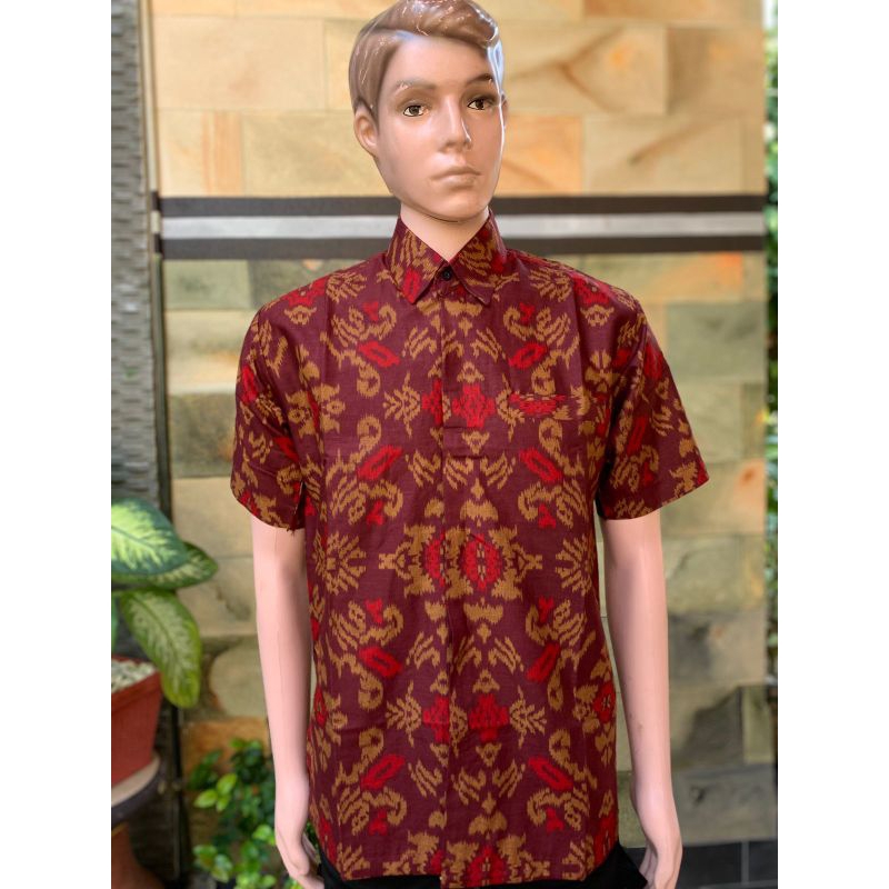 Jual Kemeja Endek Pria//Kemeja Kantor Pria//Kemeja Kerja Pria | Shopee ...