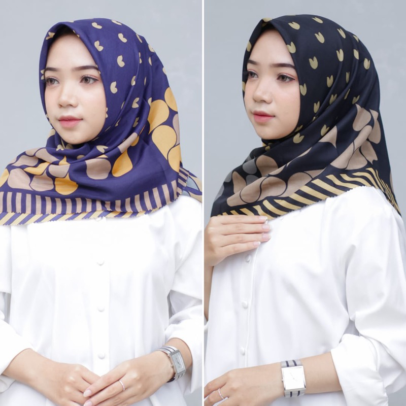Jual Hijab SEGIEMPAT Voal motif Premium Eceng Series | Shopee Indonesia