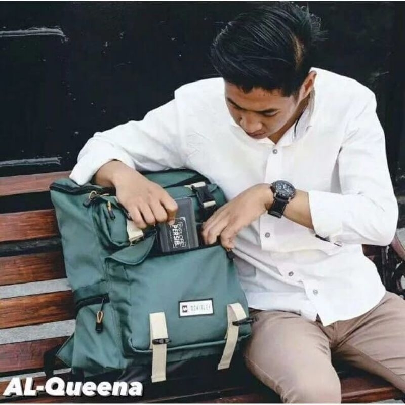 Jual Tas Ransel Pria/Muat banyak barang/Tas sekolah/kerja | Shopee ...