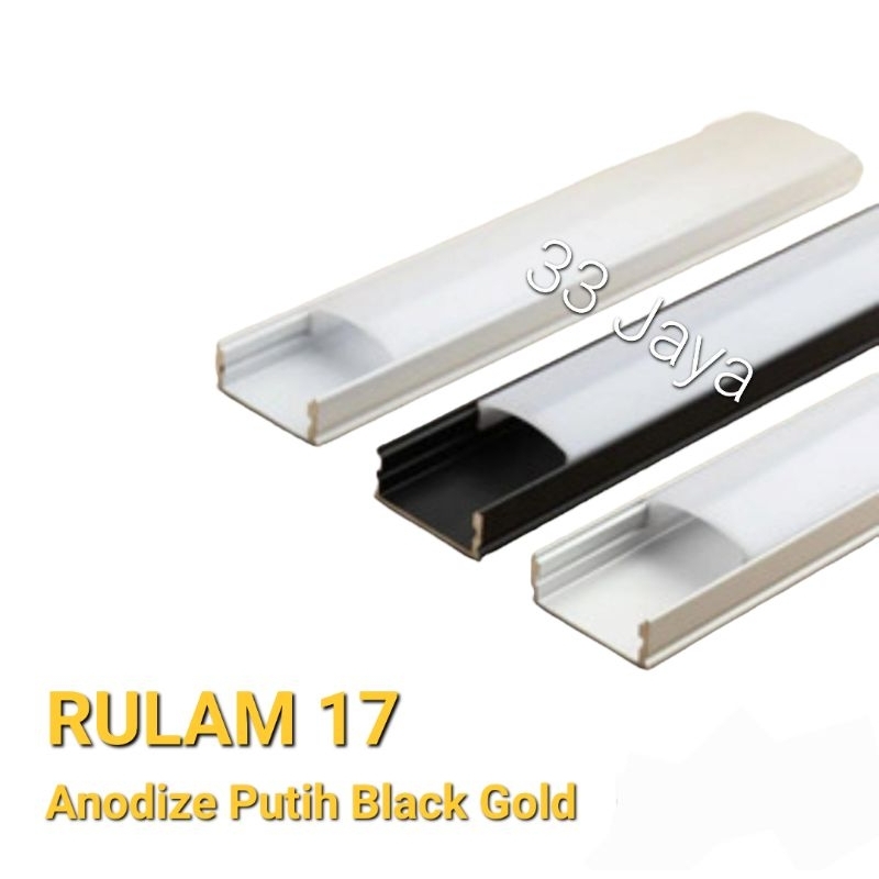Jual List Rumah Lampu LED Strip Rulam-17 Almunium Acrylic Anodize n ...