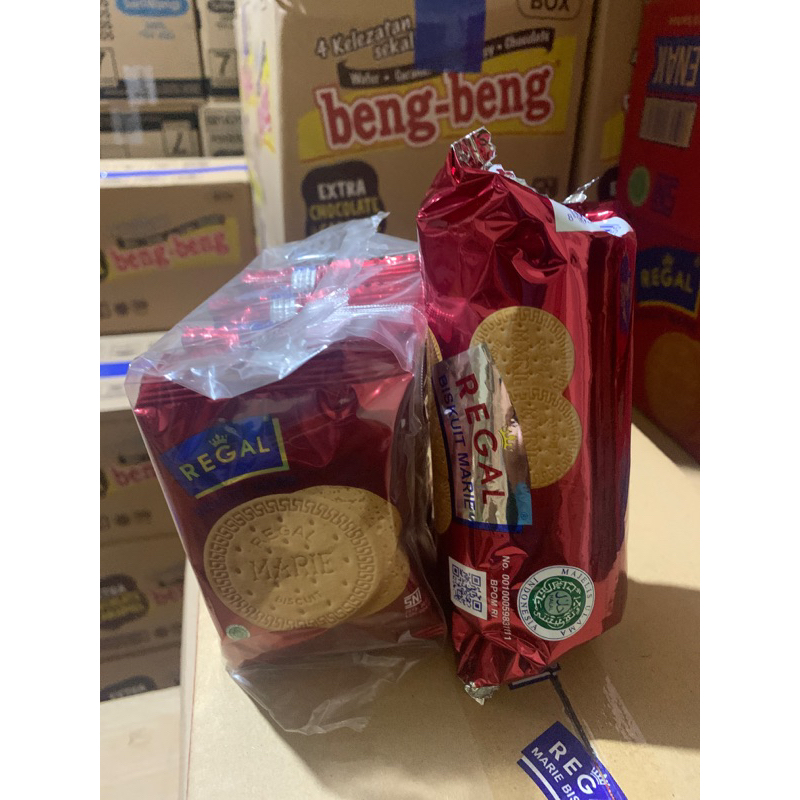 Jual Regal Biscuit Marie Sachet 1 Renceng isi 10 pcs x 12 gram / Regal ...