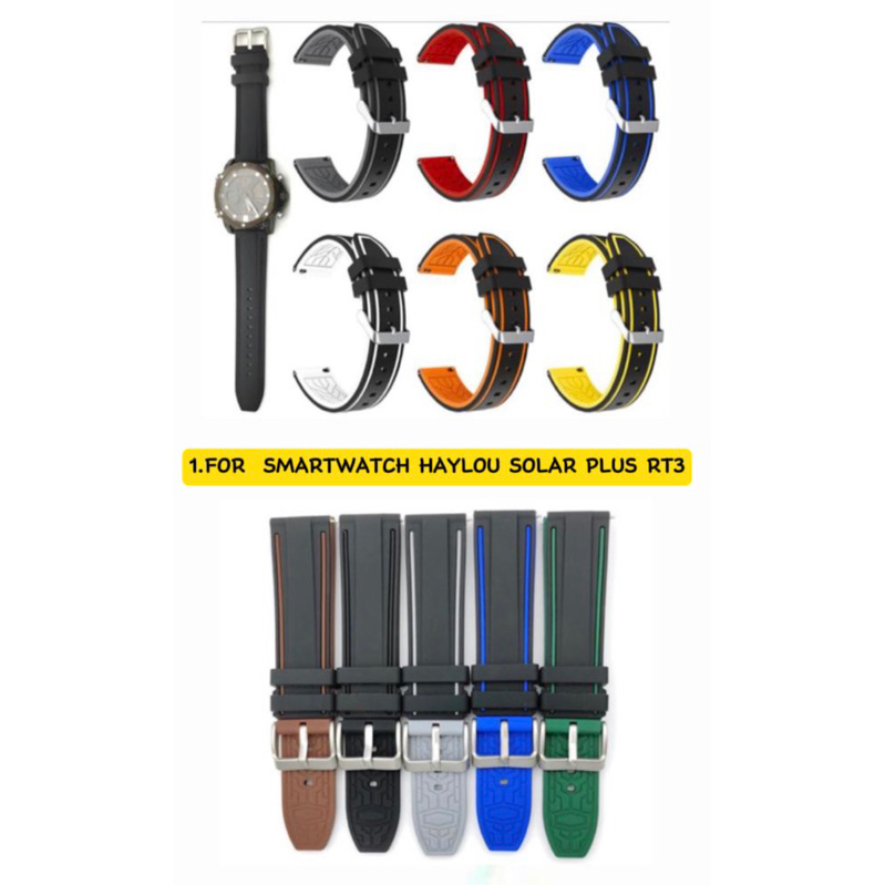Jual Strap/Tali Jam Smartwatch For Haylou Solar Plus RT3 - 22mm ...