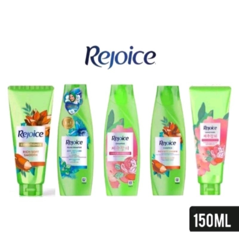 Jual Rejoice Shampoo & Conditioner 150ML / Korean Jeju / Rich Soft Smooth 150 ml | Shopee Indonesia