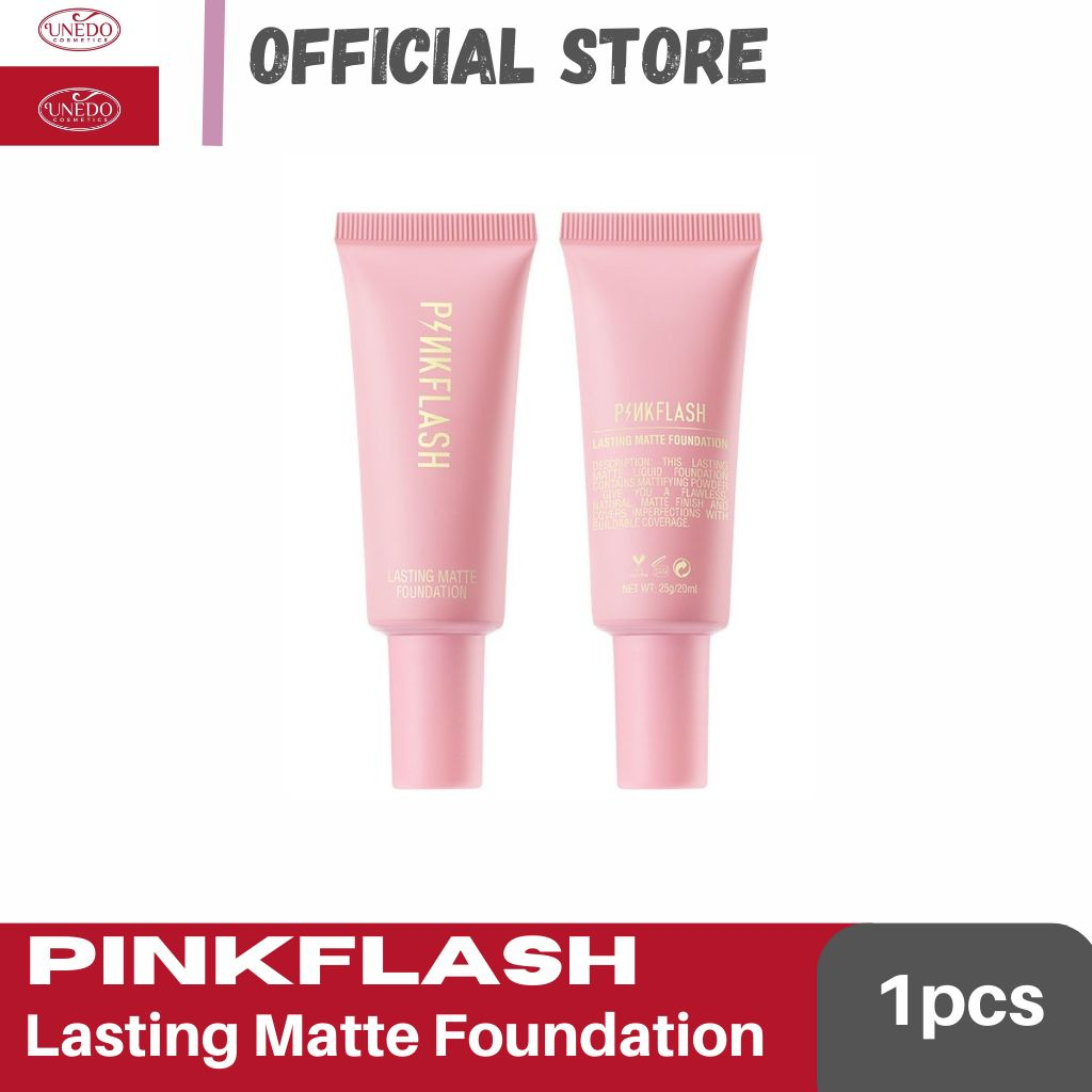 Jual PINKFLASH Lasting Matte Foundation-Bedak Foundation Tahan Air ...