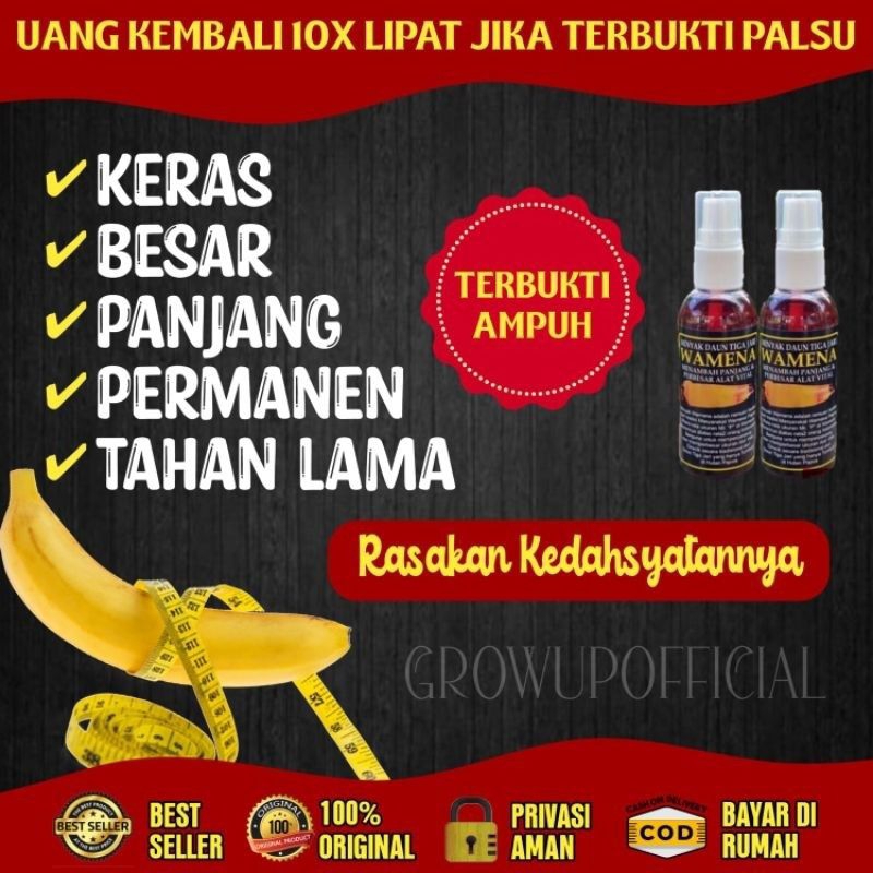 Jual Pembesar Pennis Obat Pembesar Kelamin Pria Minyak Wamena Daun Tiga Jari Asli 100% Original ...