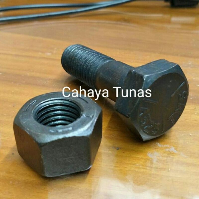 Jual Baut Mur HTB A-325 Dia 1" x 3" Hex Bolt | Shopee Indonesia
