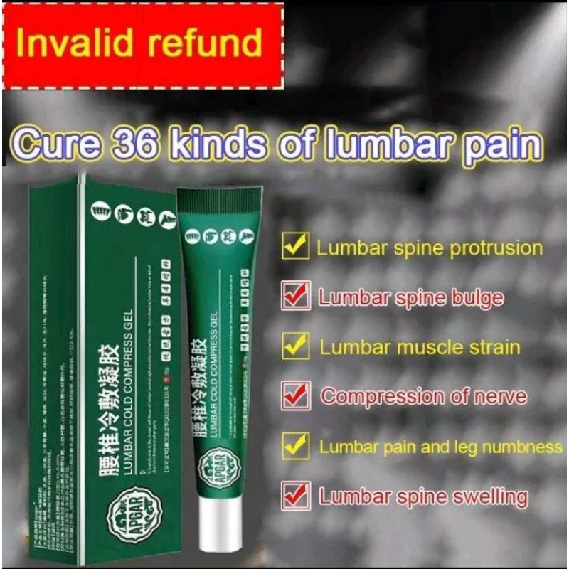 Jual LUMBAR CREAM LUTUT GEL PEREDA LUMBAR SPINE JOINT PAIN CERVICAL ...