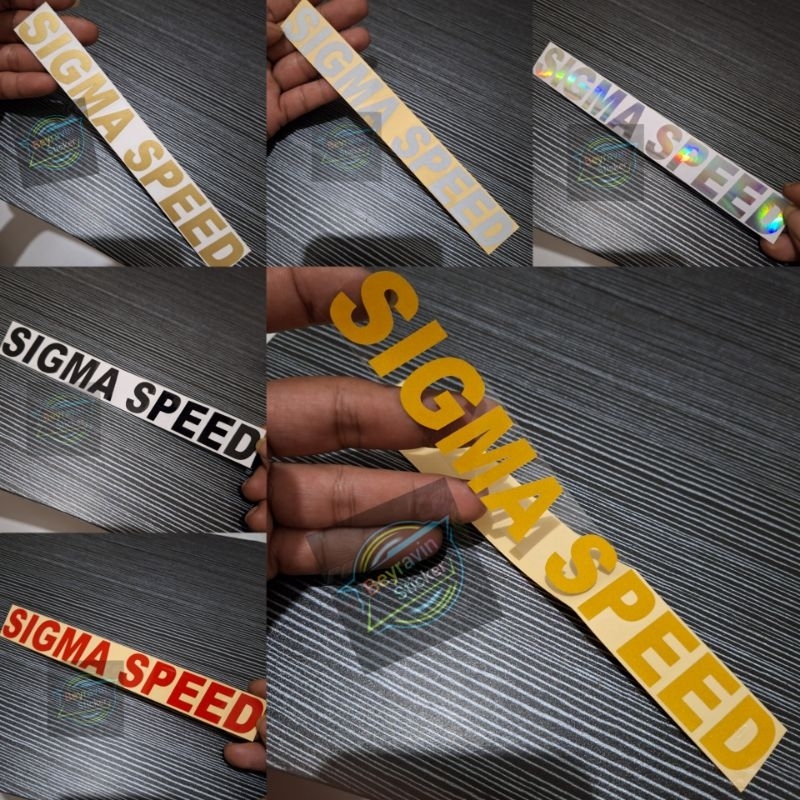 Jual STICKER SIGMA SPEED CUTTING | Shopee Indonesia