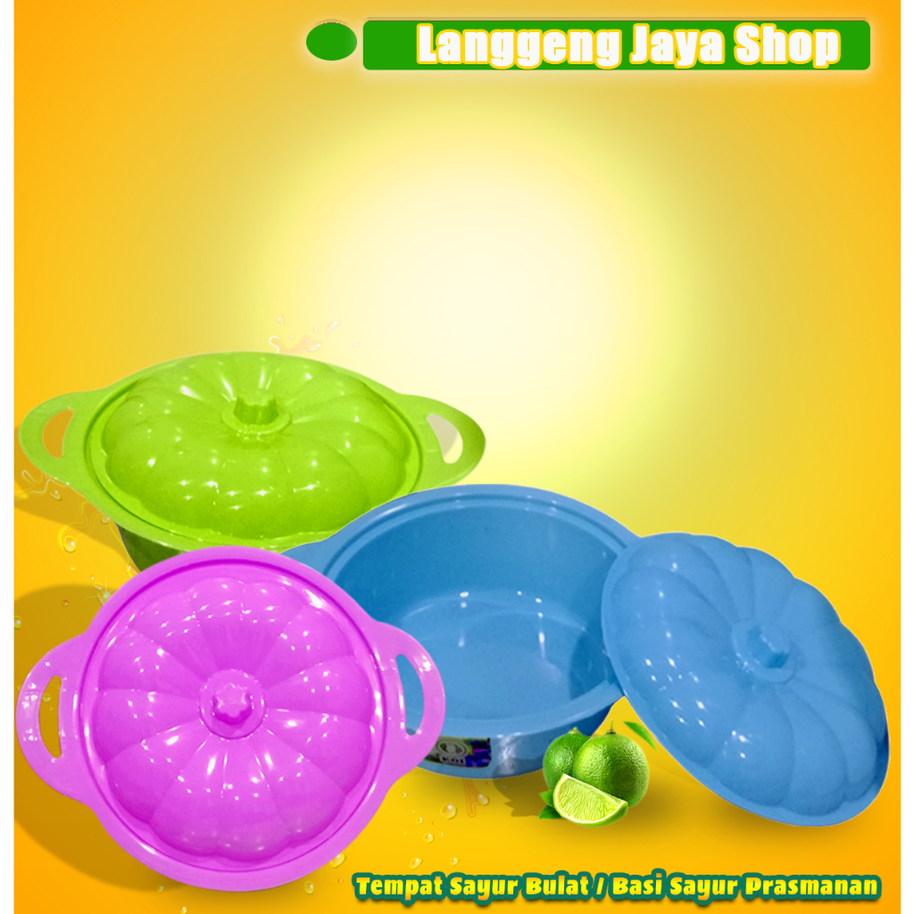 Jual Langgeng Jaya - Tempat Sayur Bulat bahan Plastik Basi Sayur Wadah ...