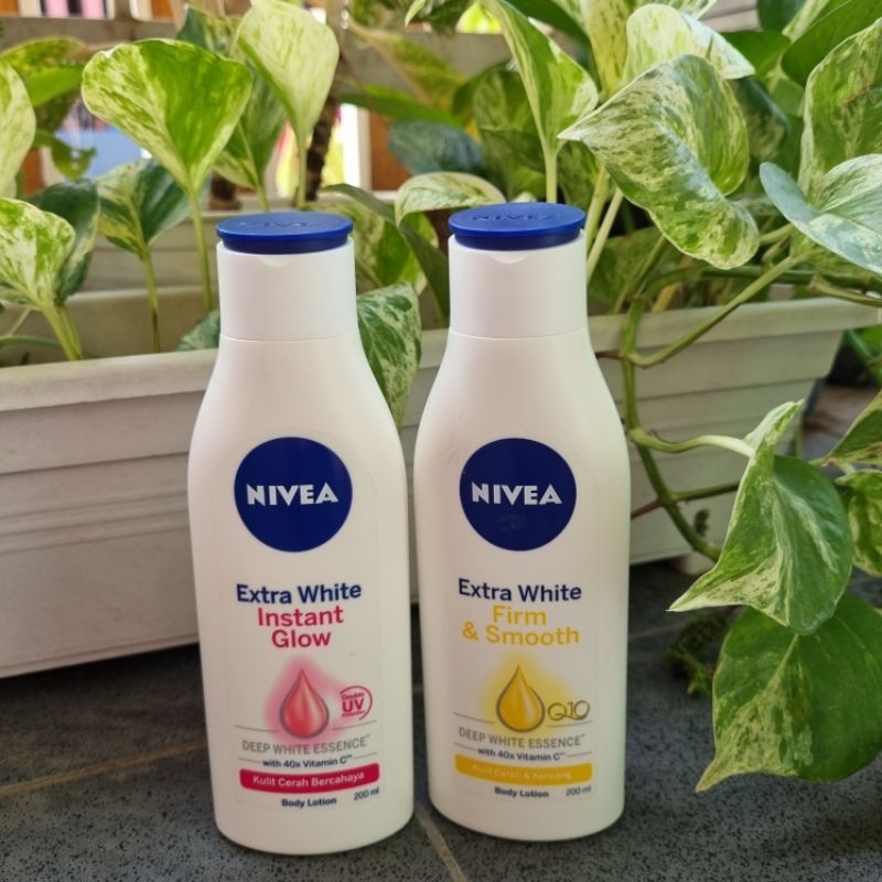 Jual Nivea Extra White Instant Glow Firm And Smooth 200ml Shopee