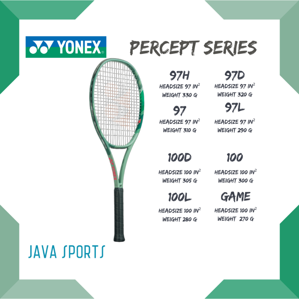 Jual Raket Tenis Yonex PERCEPT Series 97H 97D 97 97L 100D 100 100L GAME | Shopee Indonesia