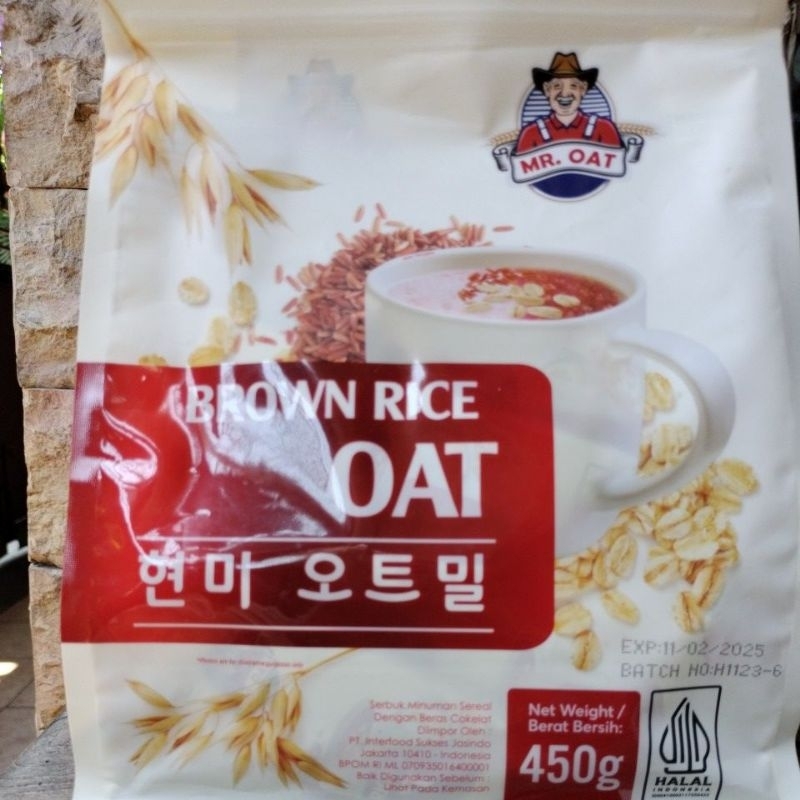 Jual Mr OAT Brown Rice Oat Australia 450 gram ( HALAL) | Shopee Indonesia