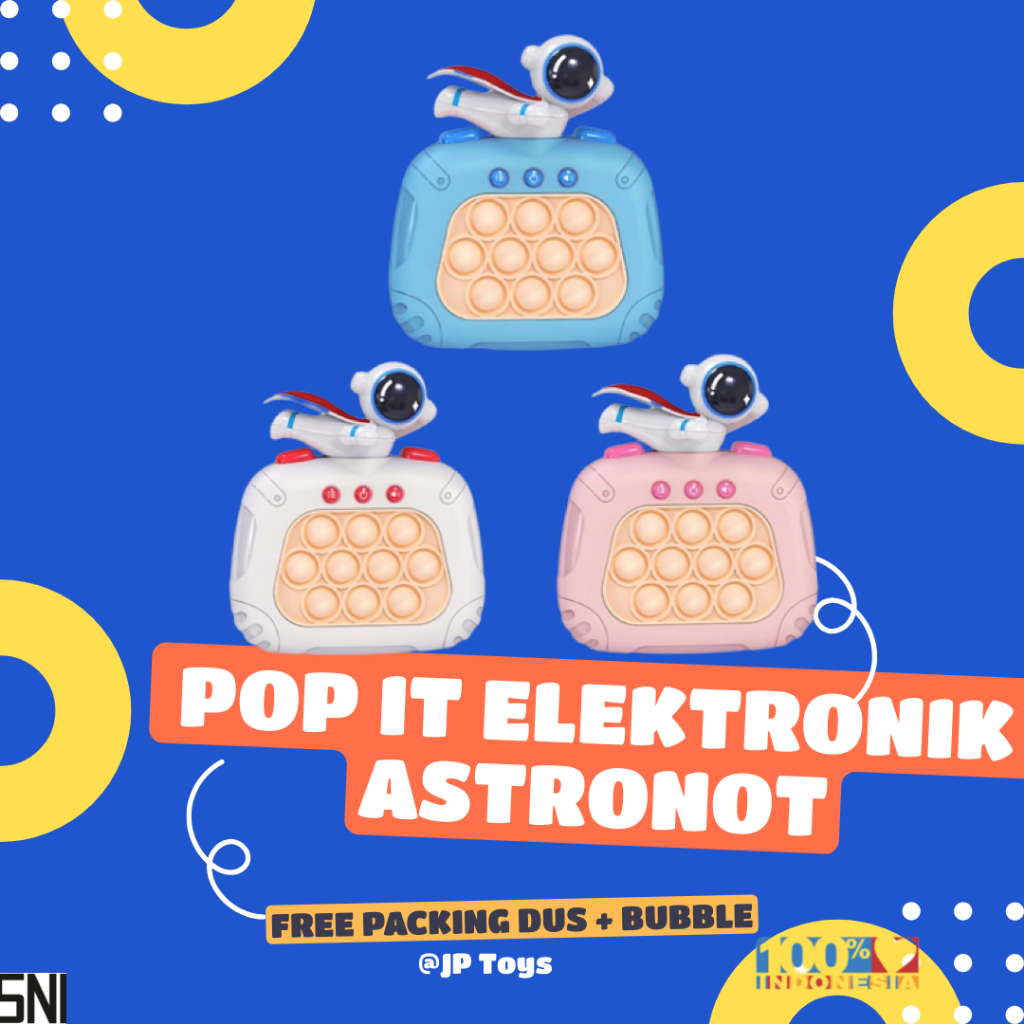 Jual Mainan Viral Super Astronot Mainan Pop It Elektronik Electronic ...
