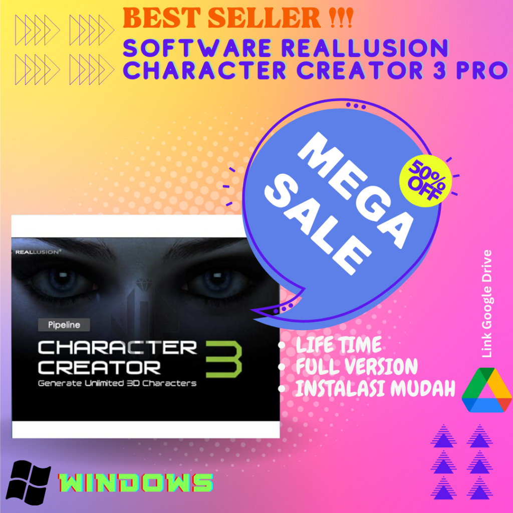 Jual Software Reallusion Character Creator 3 PRO - Perancang Model Animasi 3D Resource Pack ...
