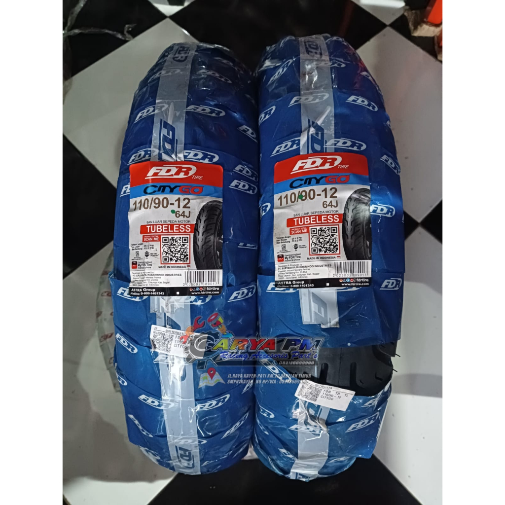 Jual Ban FDR 110 90-12 Tubeless All New Scoopy ESP Ban Belakang ...