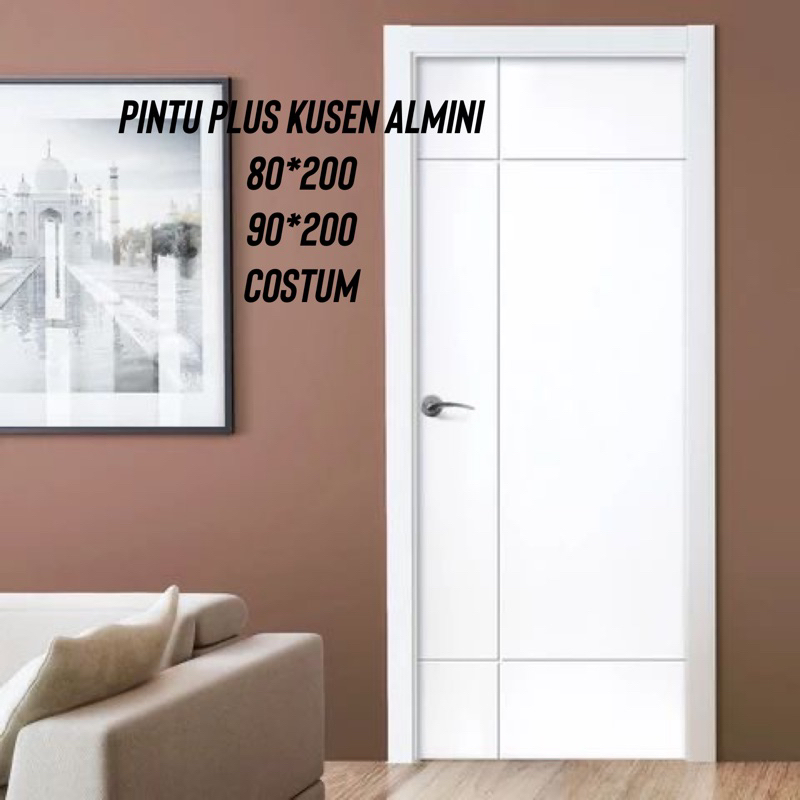 Jual Satu Set Pintu plus Kusen Almini / Pintu Plus Kusen Alumunium ...