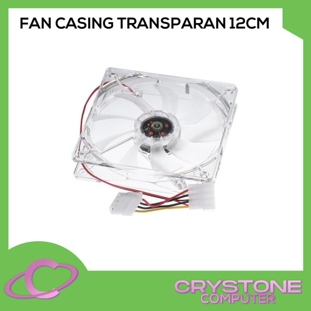 Jual Kipas CPU Computer Fan Casing 12cm Transparan | Shopee Indonesia